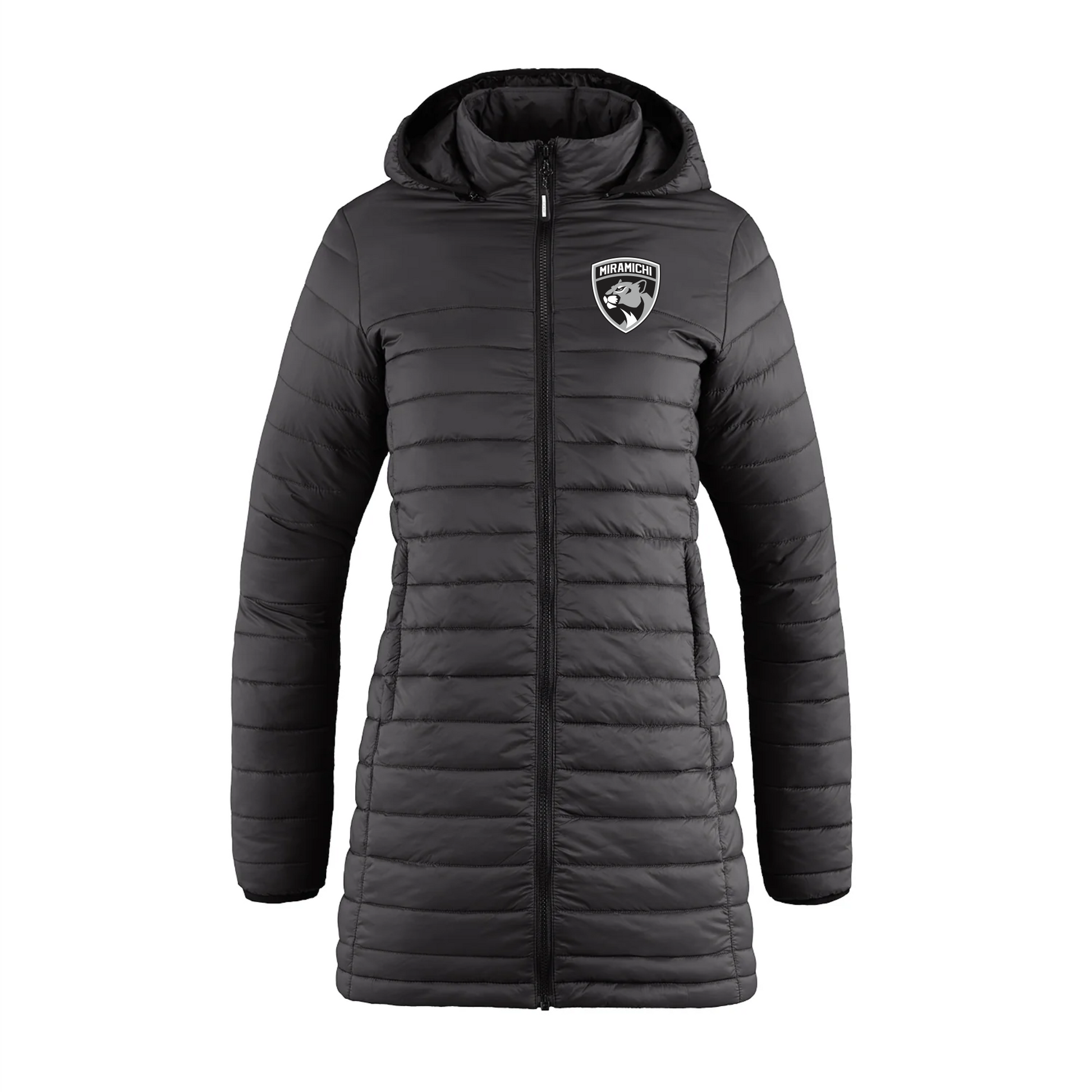 Miramichi Panthers - Glacier Bay - Long Lightweight Puffy Ladies Jacke ...