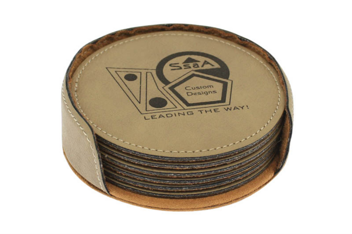 Leather Coasters – River Signs