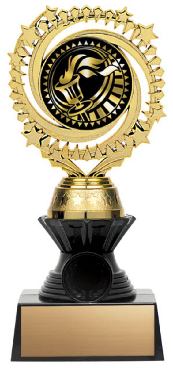 Solar Twister Trophy on Black Base - Victory - Solar Series – River Signs