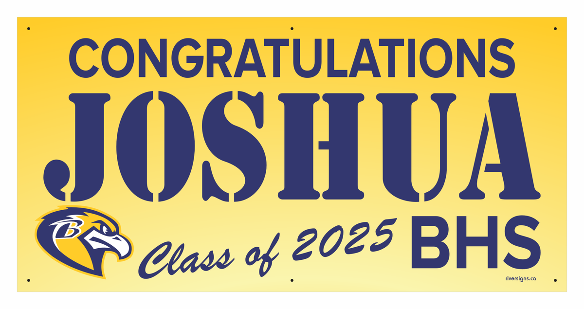 The "Joshua" Banner - 2' x 4' – River Signs