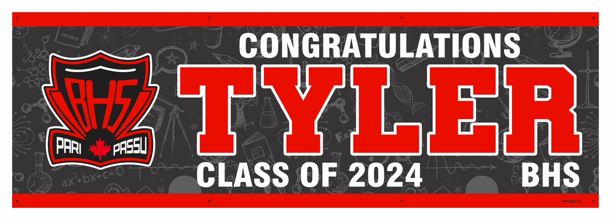 The "Tyler" Banner - 2' x 6' – River Signs