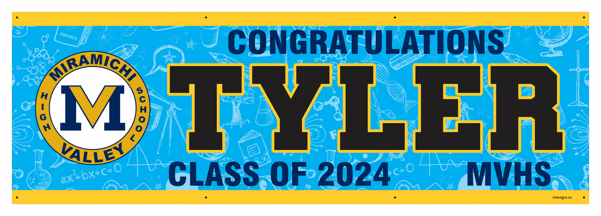 The "Tyler" Banner - 2' x 6' – River Signs