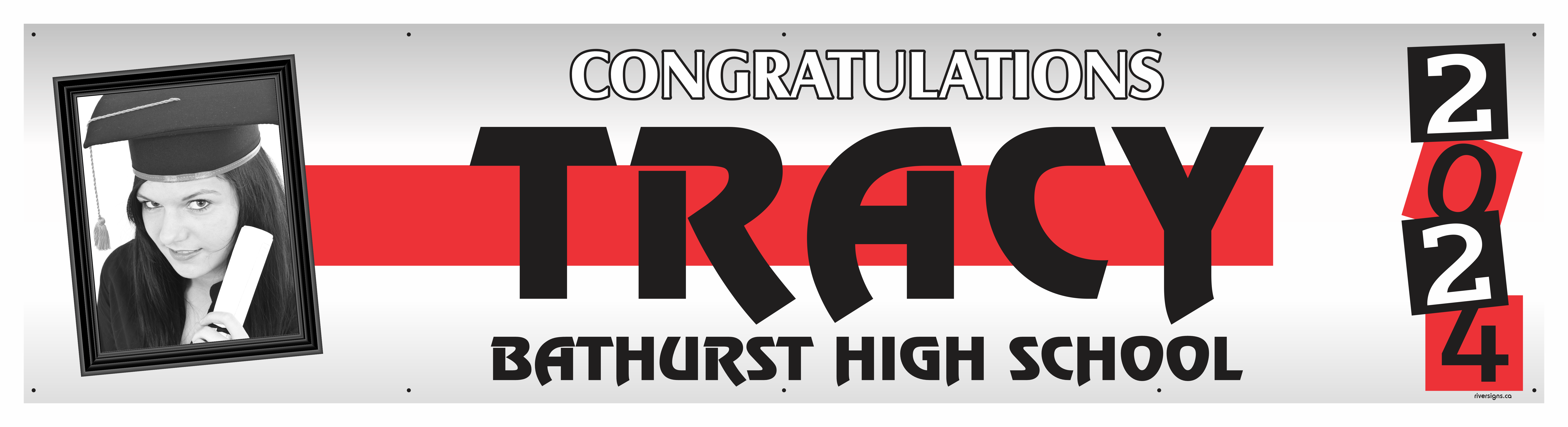 The "Tracy" Banner - 2' x 8' – River Signs