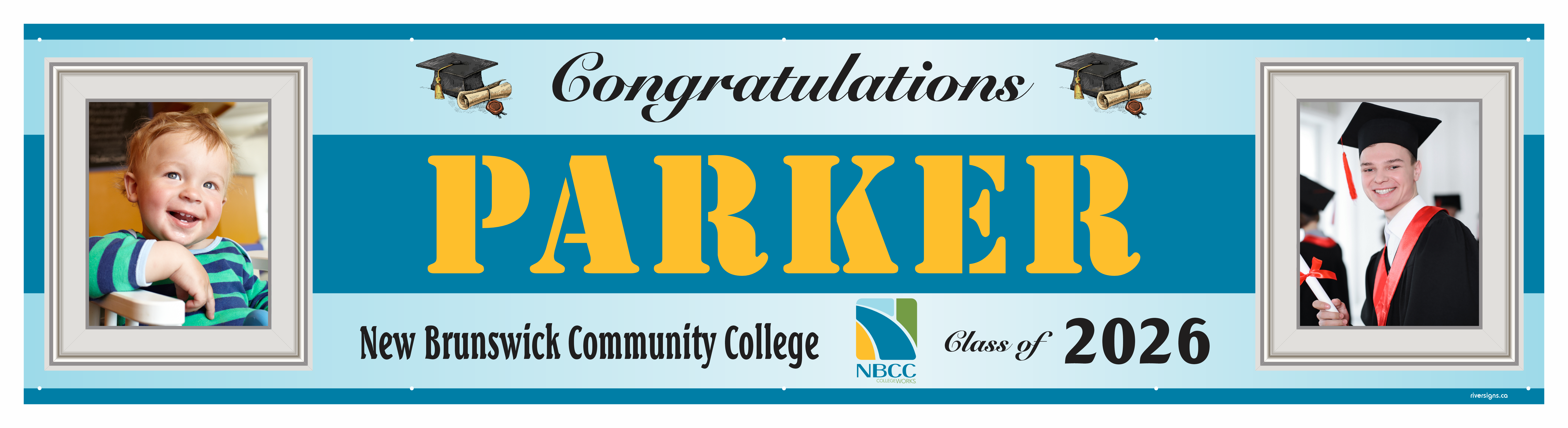 The "Parker" Banner - 2' x 8' – River Signs