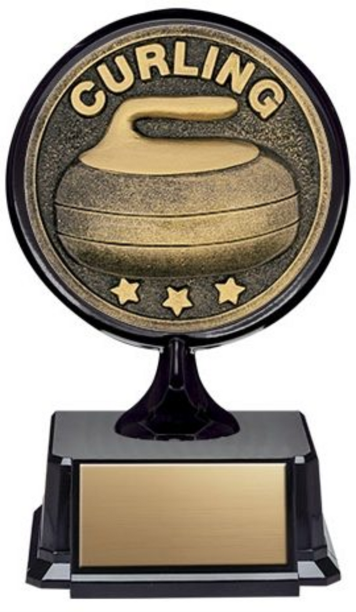 Curling, 4 1/2" Holder on Base - Apex Series – River Signs