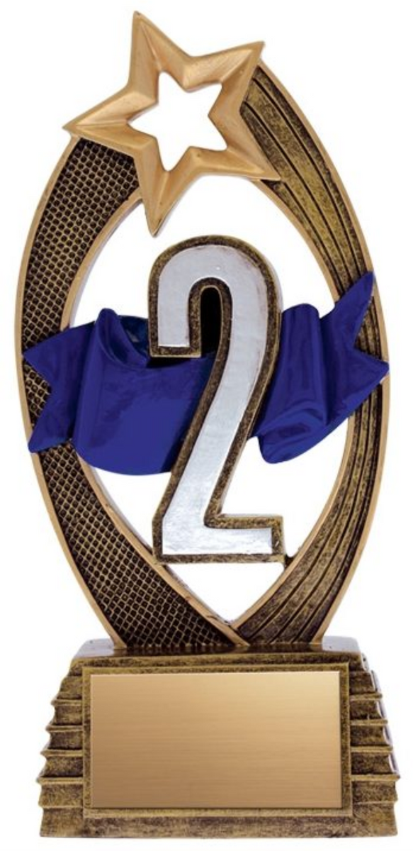 Second Place trophy 6" - Velosity Series – River Signs