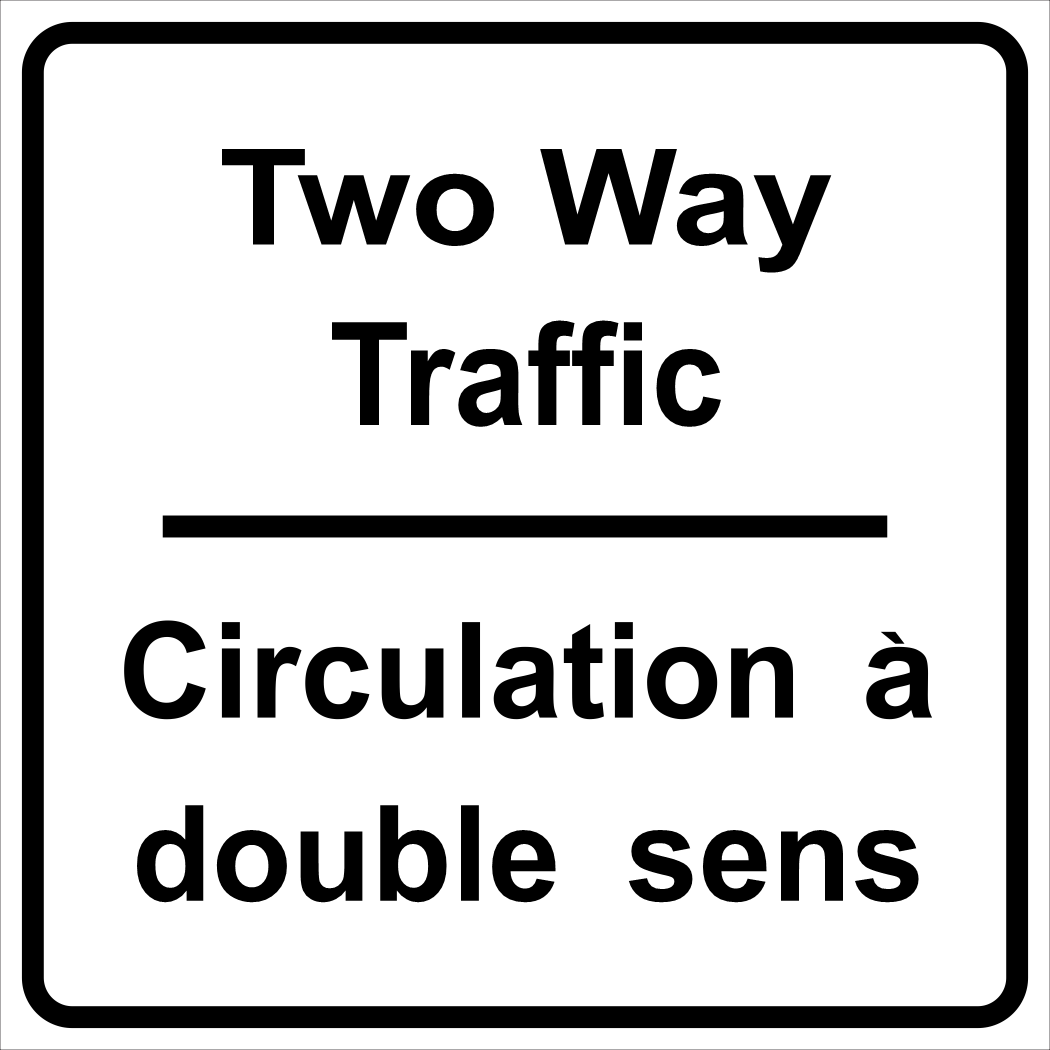 Two-Way Traffic Tab MUTCDC RB-24TB – River Signs