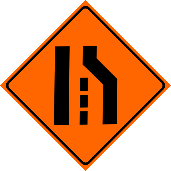 Right Lane Closed Sign MUTCDC TC-5R – River Signs