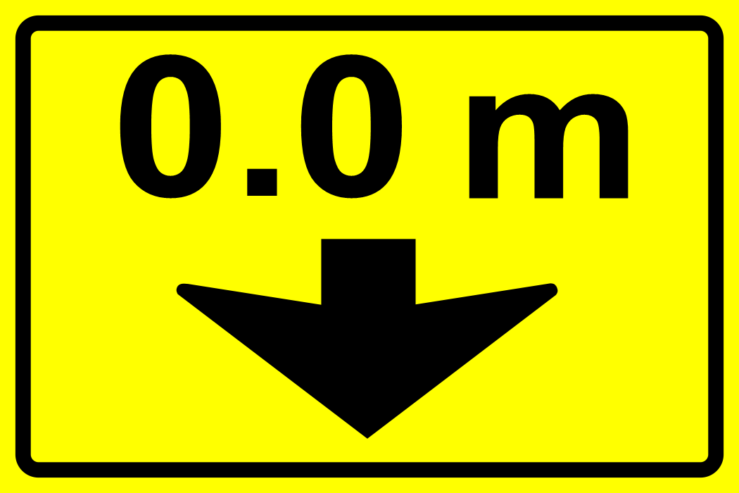 Low Clearance Sign MUTCDC WA-27 – River Signs